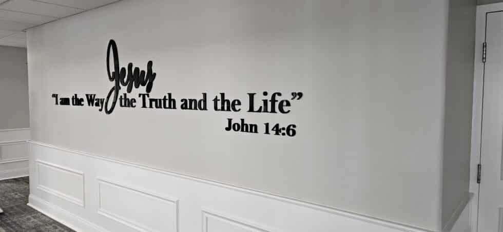 Transforming Sacred Spaces: Acrylic Lettering for a Church Interio ...